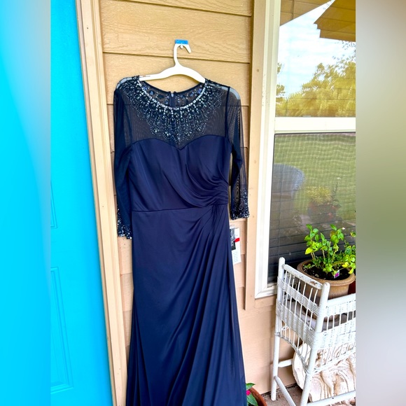 Alex Evenings | Dresses | Alex Evenings Nwt Navy Formal Dress | Poshmark
